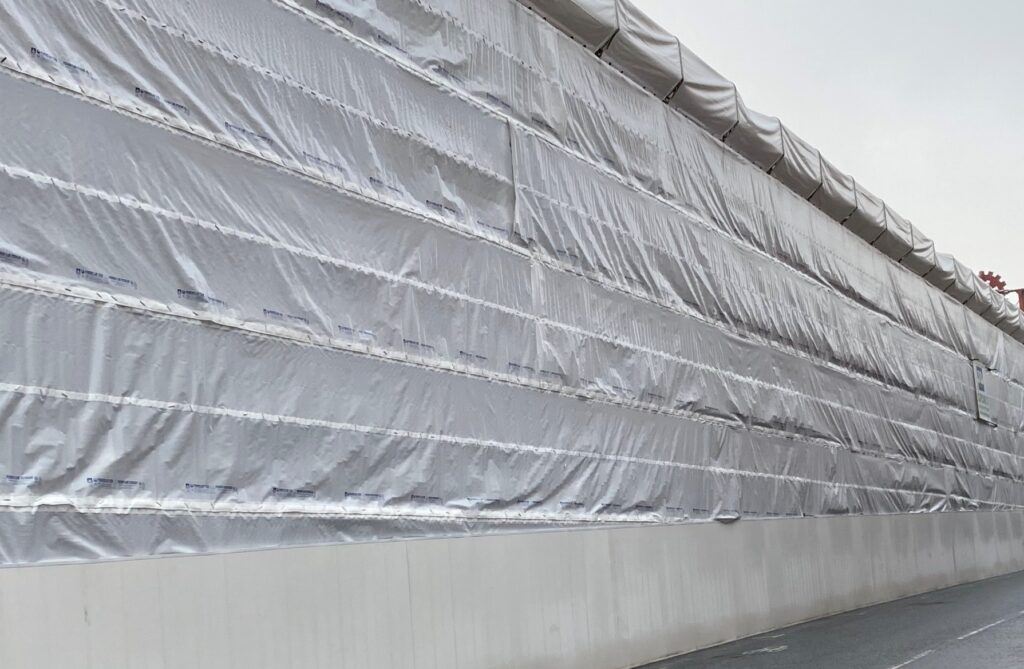 Scaffolding Tarps & Covers UAE | Scaffold Sheets & PVC Wraps